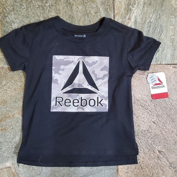 Reebok | Shirts & Tops | Reebok Boys Short Sleeve Graphic Black Tshirt Sz Xs 45 New With Tag ...
